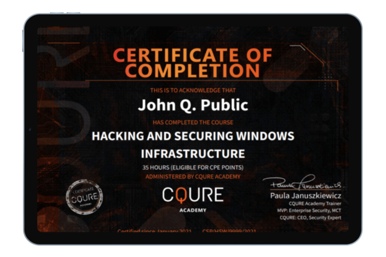 Cqure certification - CQURE Academy