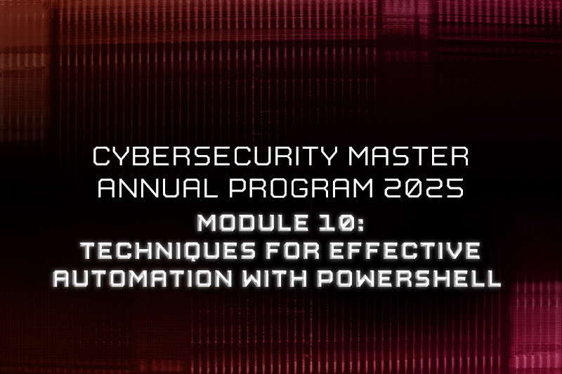 *NEW* CMAP 2025 | Module 10: Techniques for Effective Automation with PowerShell - CQURE Academy